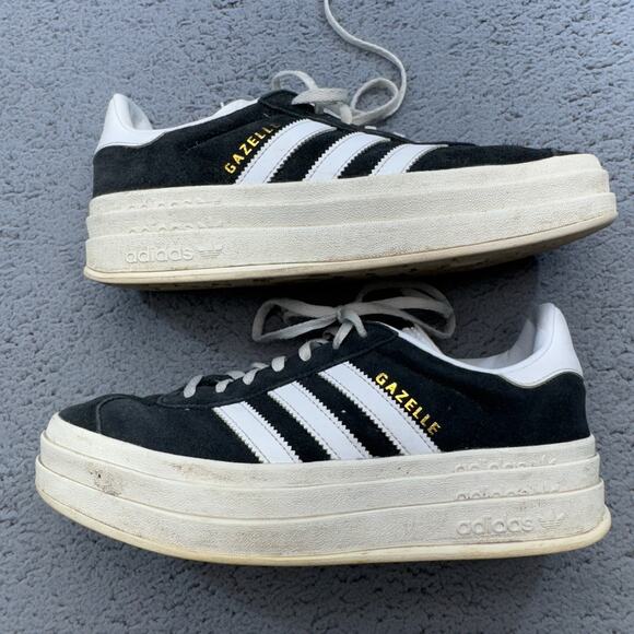 adidas | Shoes | Adidas Shoes Women 9 Black Platform Gazelle Bold ...